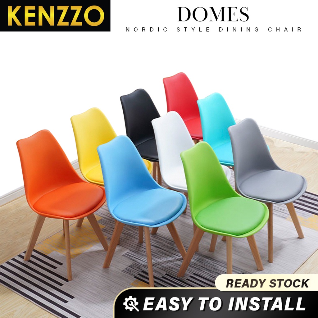 Kenzzo : DOMES NORDIC STYLE DINING CHAIR WITH CUSHION / Kerusi Makan ...