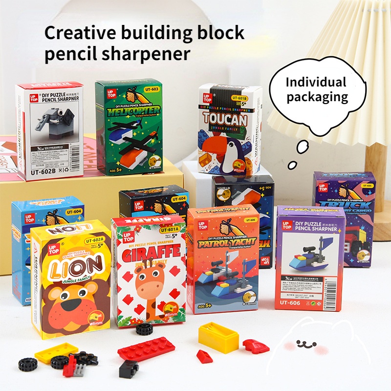 Assemble Pencil Sharpener LEGO Pencil Sharpener DIY Puzzle Sharpener ...
