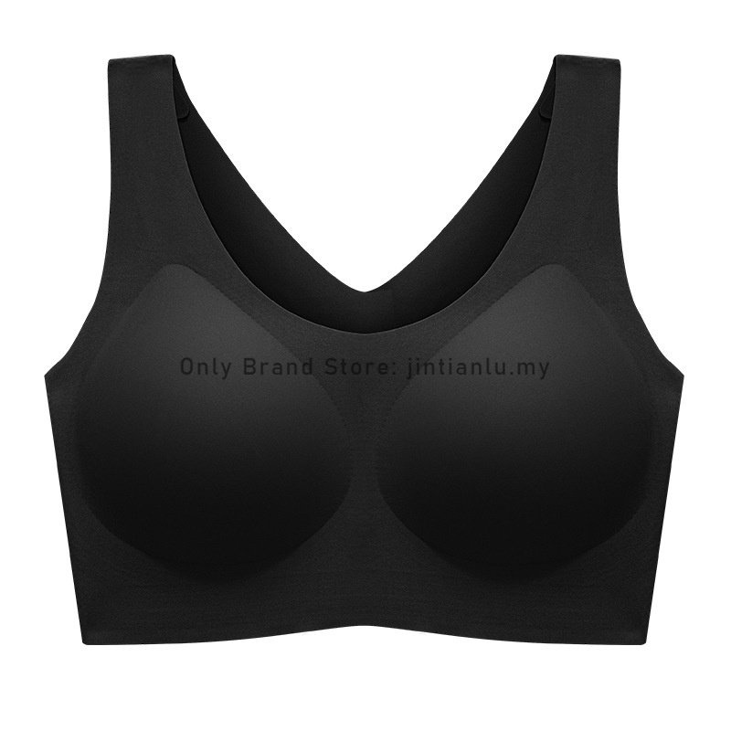 Upgraded fixed-cup Cloud seamless bra, women's summer thin bra with big ...
