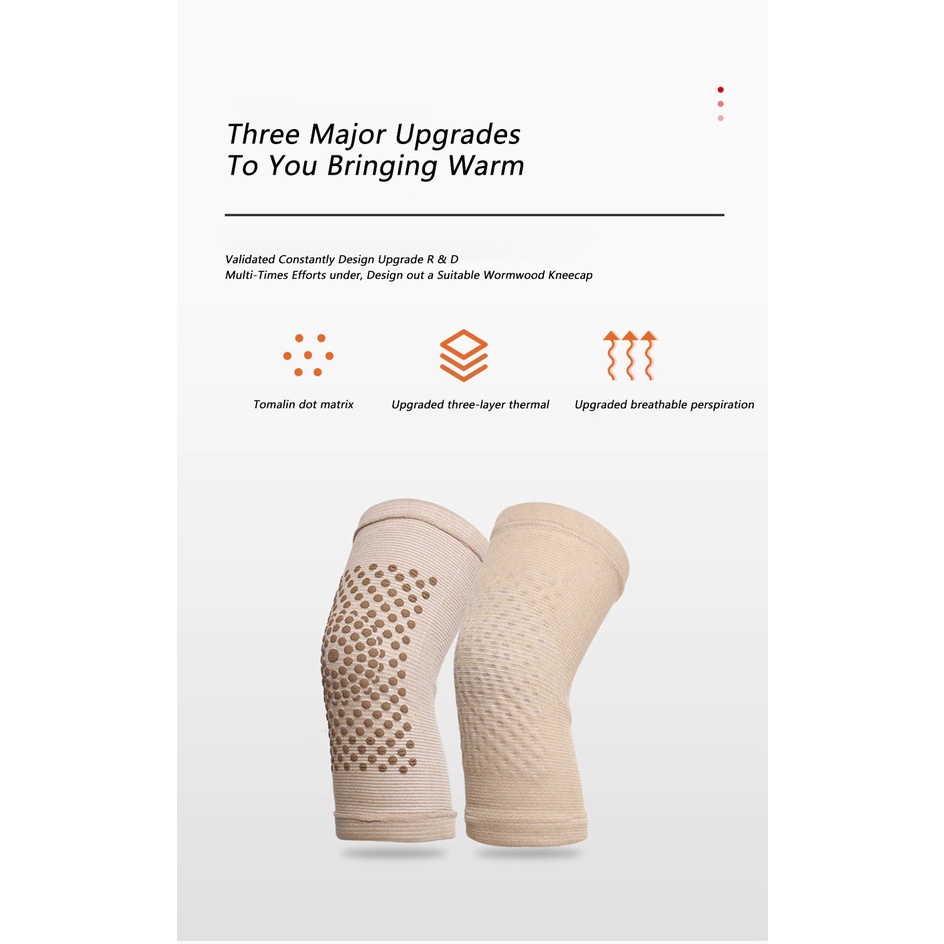 SD Self Heating Support Knee Pad Wormwood Knee Brace Warm for Arthritis ...