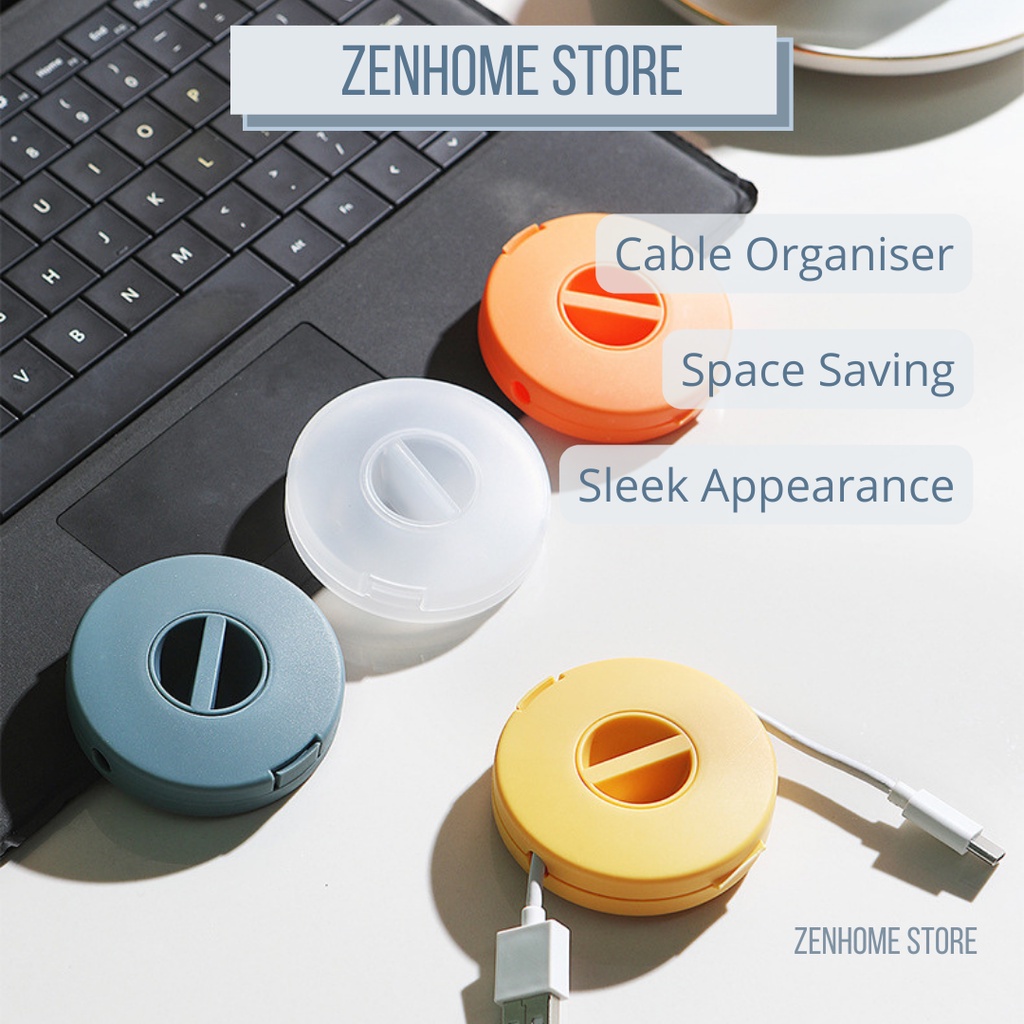 ZENHOME Portable Rotatable Cable Winder Data Cable Earphone Charging ...