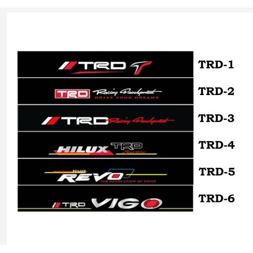 Toyota TRD Front Windscreen Windshield Window Sticker | Shopee Malaysia
