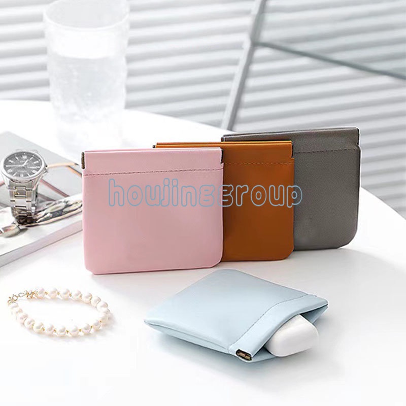 Self Sealing Wallet Waterproof Mini Shrapnel Organizer Cosmetic Bag Key ...