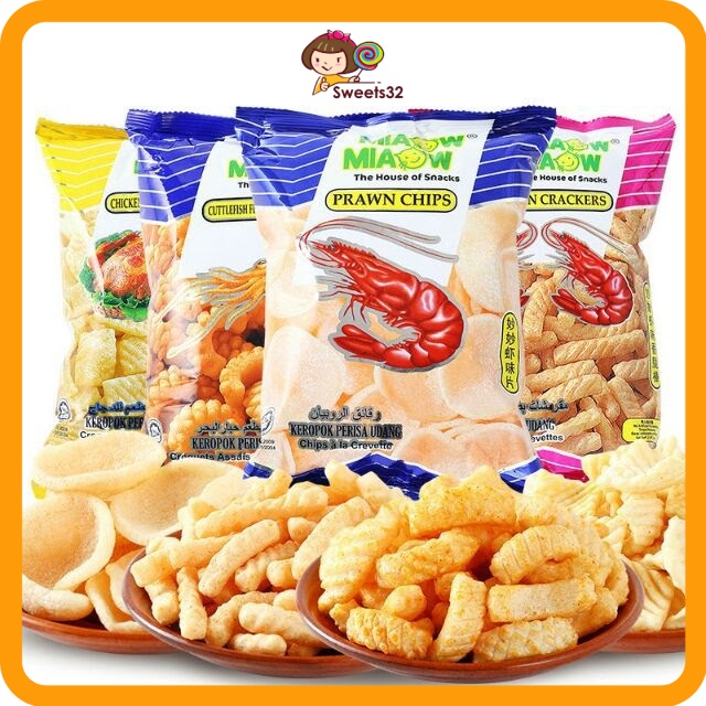Miaow Miaow Snacks Crackers Assorted Flavour 50g/ 60g | Shopee Malaysia