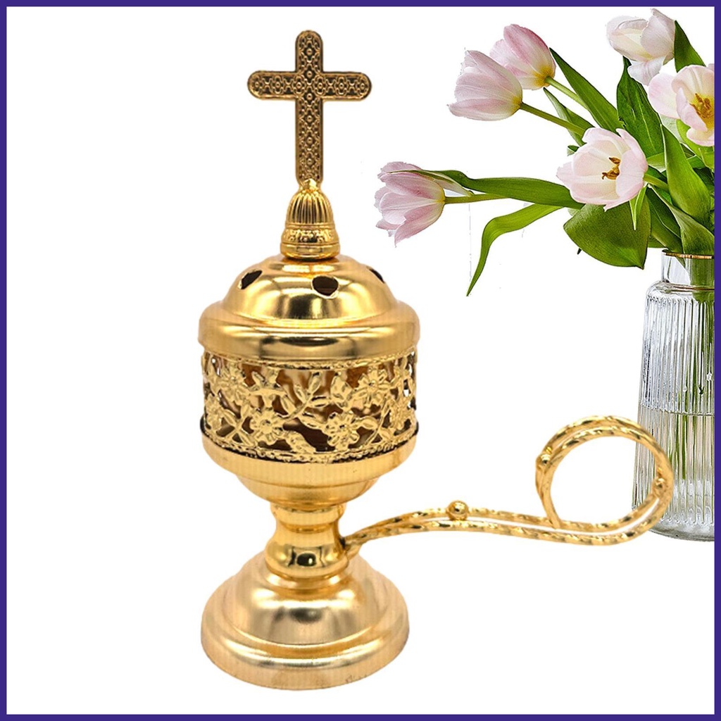 Metal Burner Cone Holder With Small Brass Plated Burner Bronze Color ...