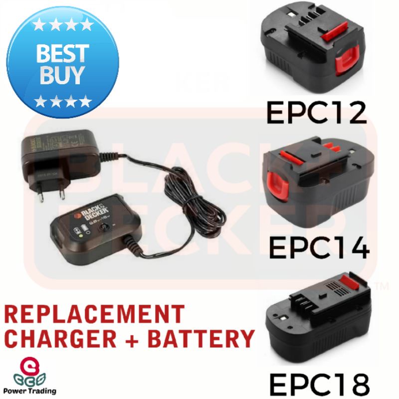 REPLACEMENT BATTERY OR CHARGER EPC96 EPC12 EPC14100K EPC12K2 EPC14 EPC18 DRILL DRIVER | Shopee ...