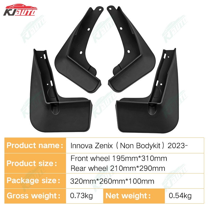 【Thickened and Upgraded】4 Pcs 2023 Toyota Innova Zenix Custom Fenders ...