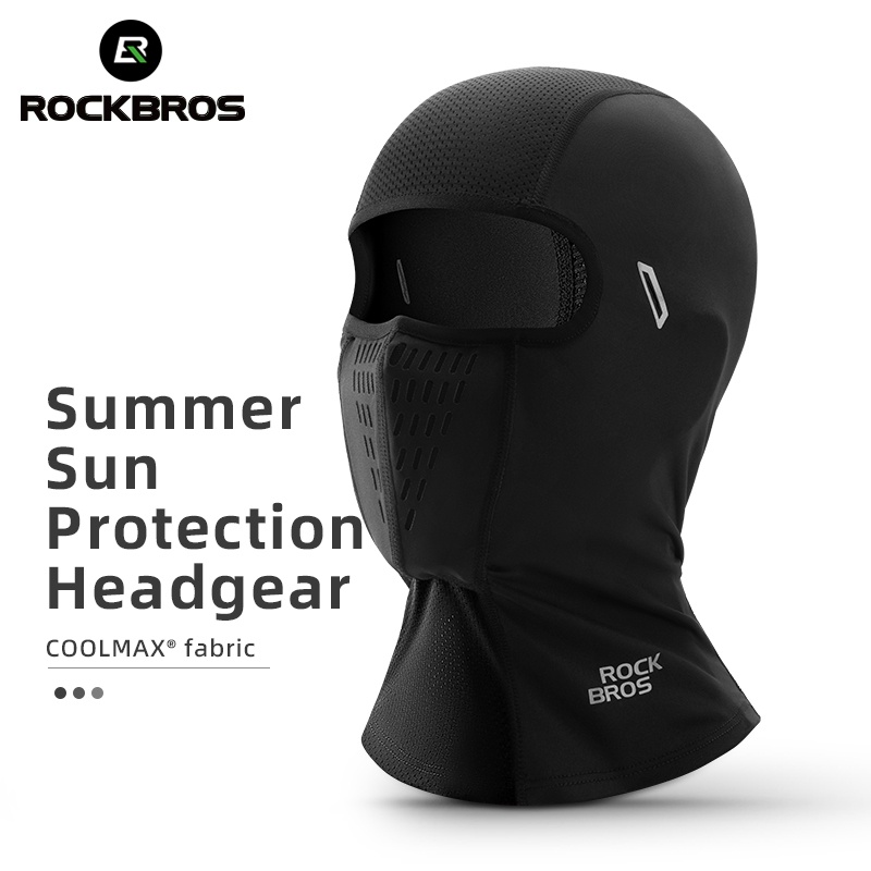 ROCKBROS Summer Ice Silk Cycling Face Mask Anti-UV Anti-sweat ...