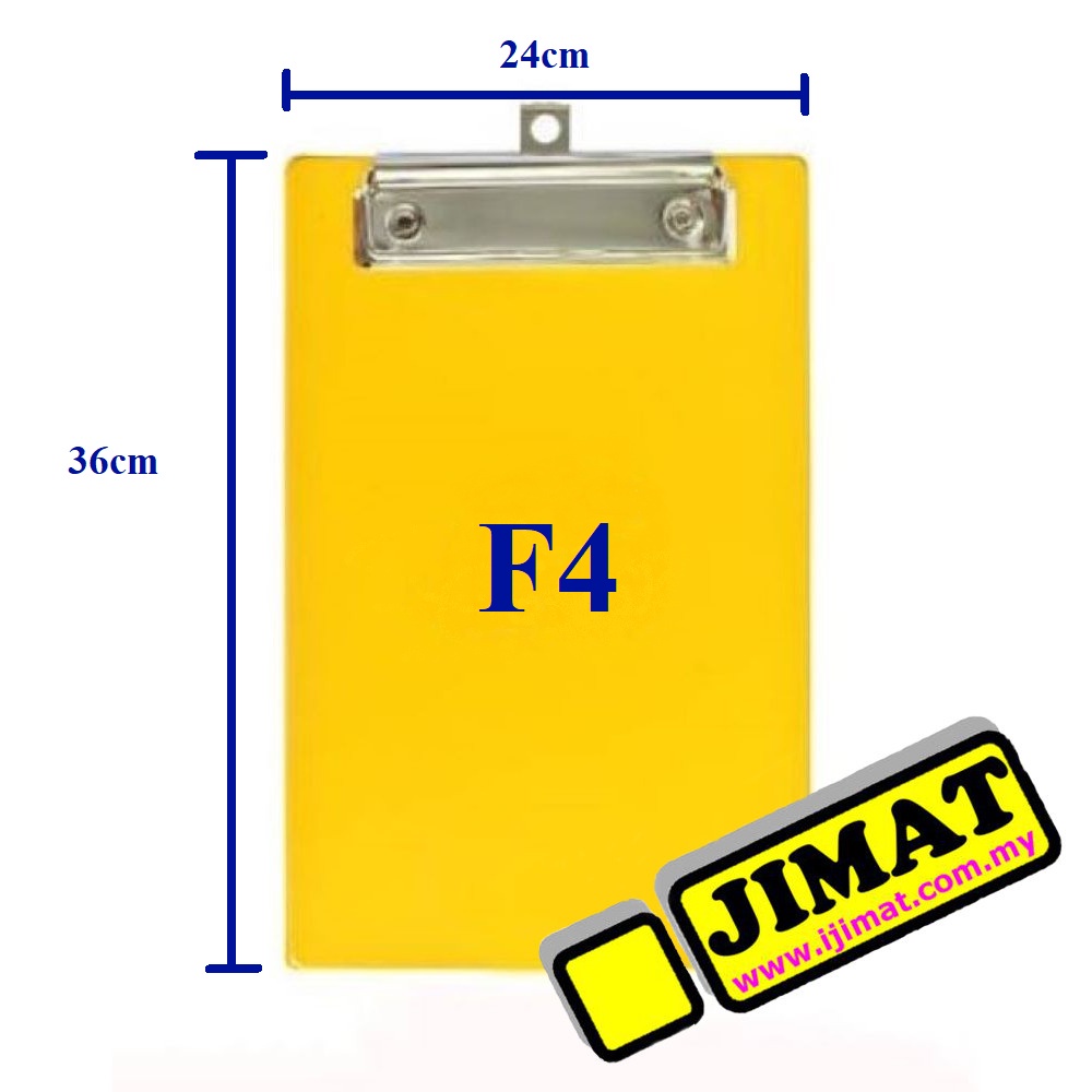 2340F F4 Size PVC Wire Clip Board / F4 Saiz Papan Clip Kertas / Clip ...