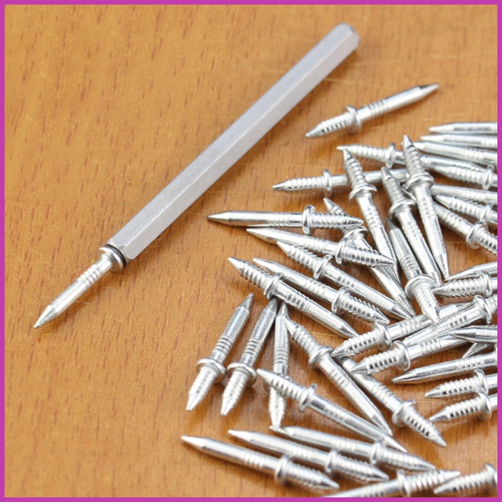 Double-Headed Nails Seamless Skirting Thread Nails with Solid Baseboard ...