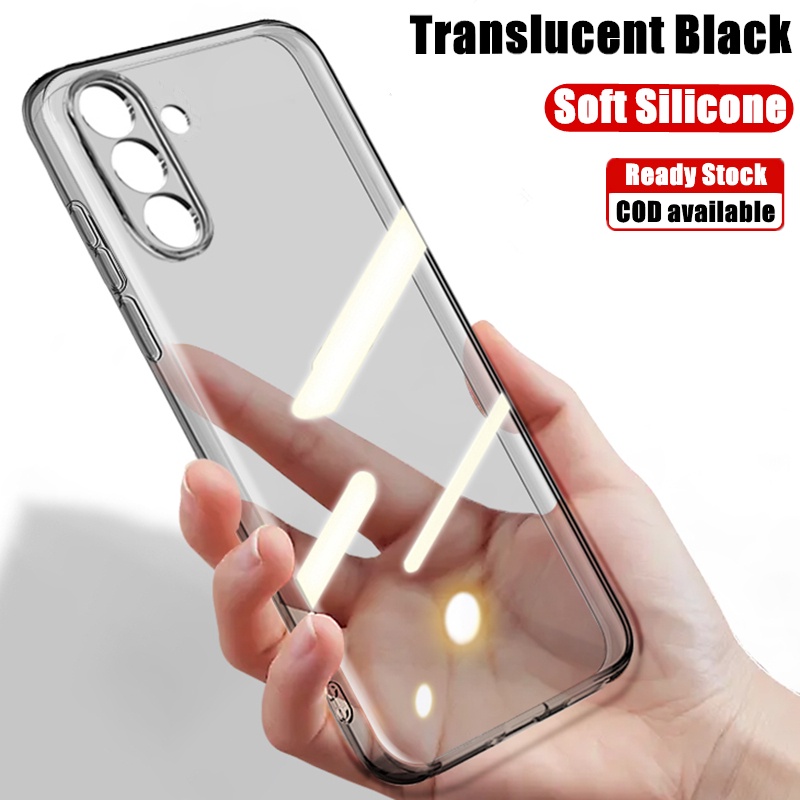 For Samsung Galaxy A55 5G 6.6 inch SM-A556V A556U A556B A556E A5560 Soft Translucent Black ...