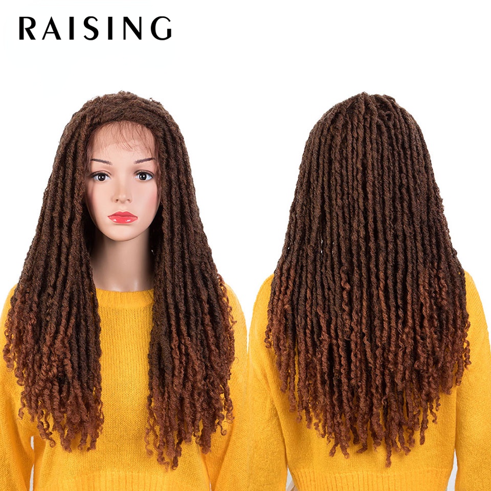 RAISING 26 Inch Synthetic Wigs For Black Women Crochet Braids High ...