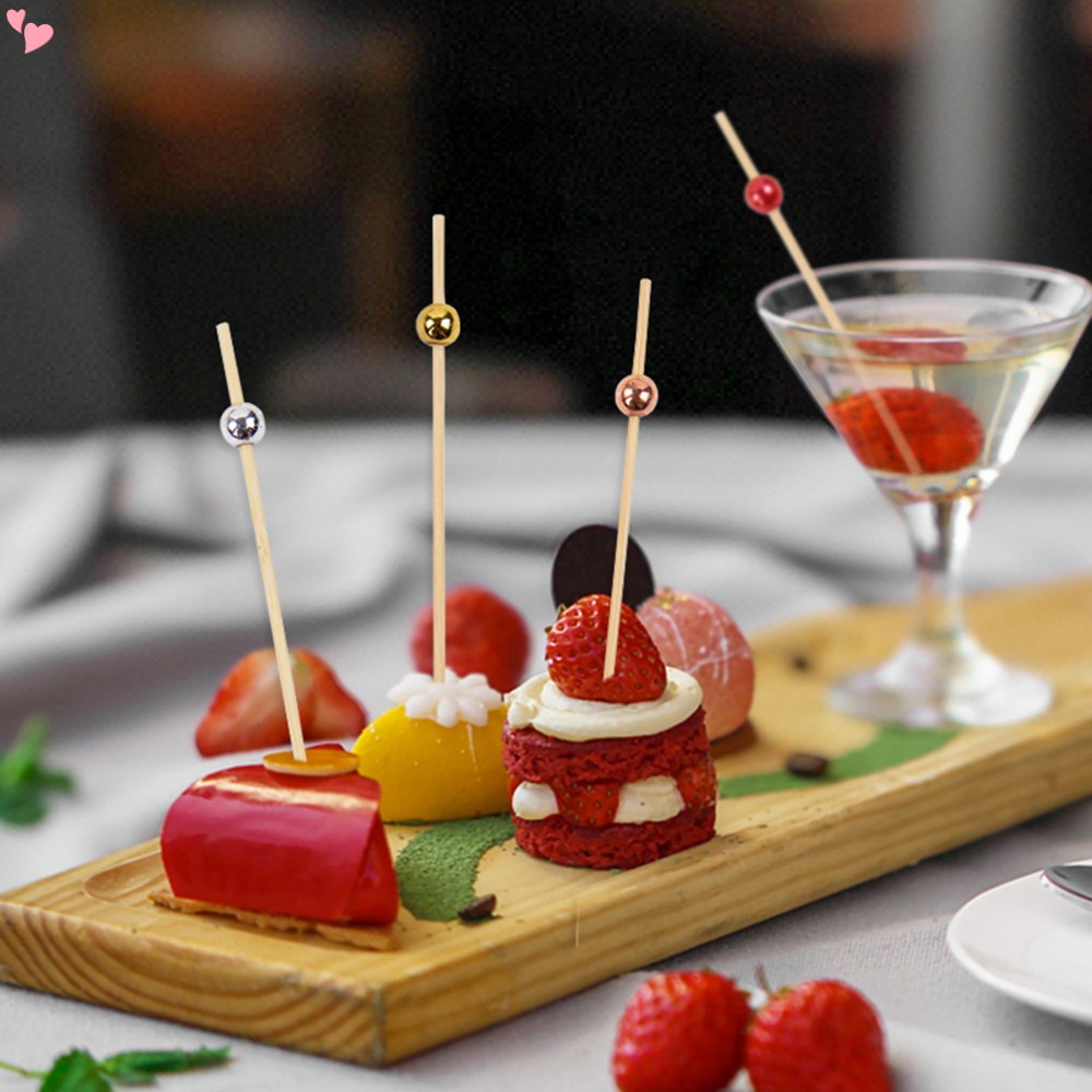 100PCS Cocktail Picks, Fancy Cocktail Toothpicks for Appetizers Picks ...