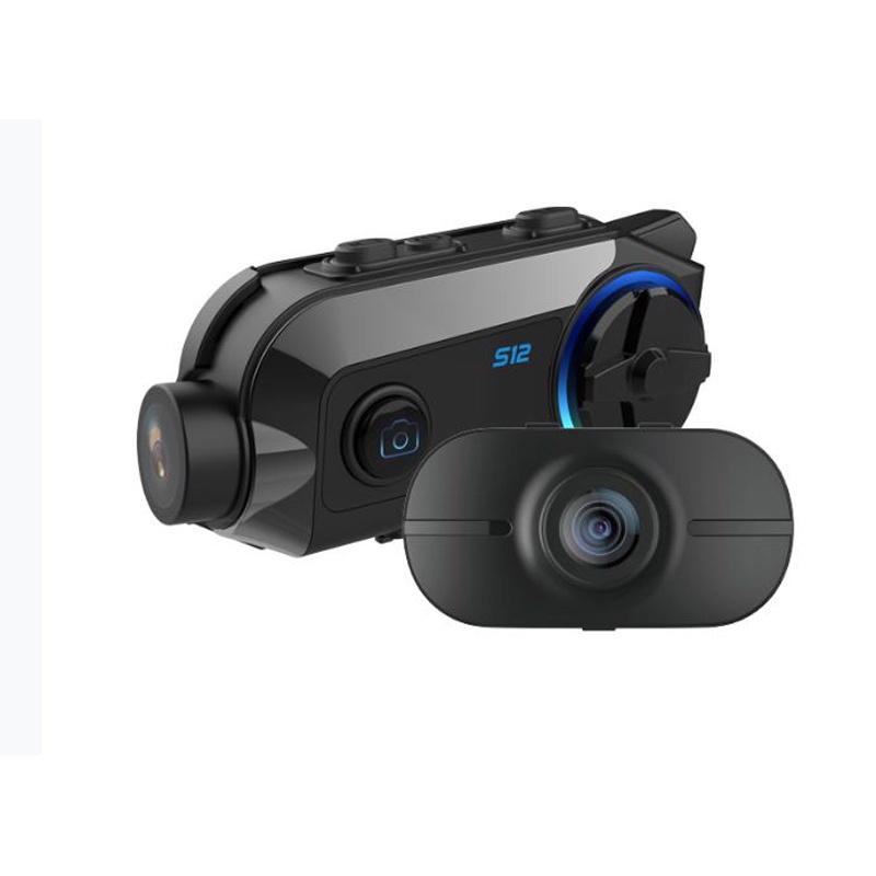 SCS S12 Helmet Bluetooth Communication Intercom (CAM Front&Rear ...