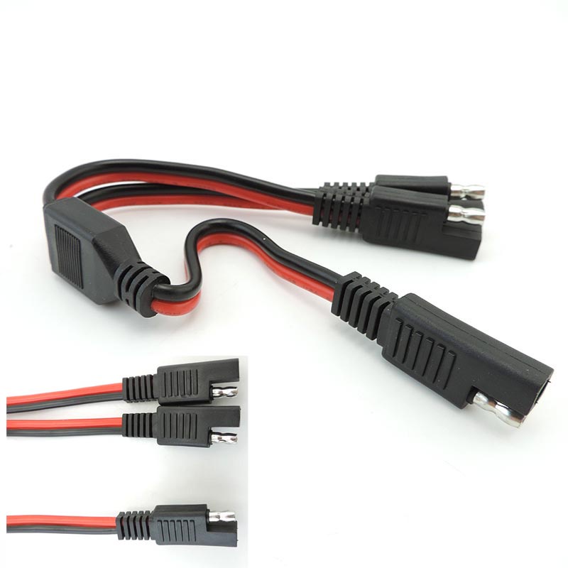 14AWG 20A 1 SAE to 2 SAE Power cable Extension Solar Panel system Car ...