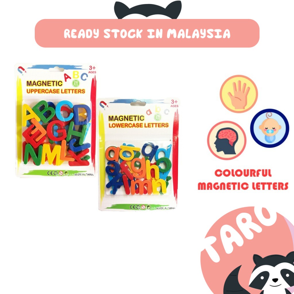 TARO 26 Pcs Magnetic Alphabet Letters Educational Refrigerator Magnets ...