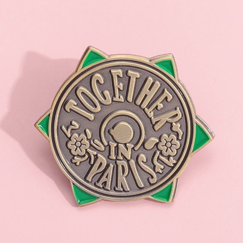 Princess Anastasia Enamel Pin Together In Paris Brooch Badges Flower ...