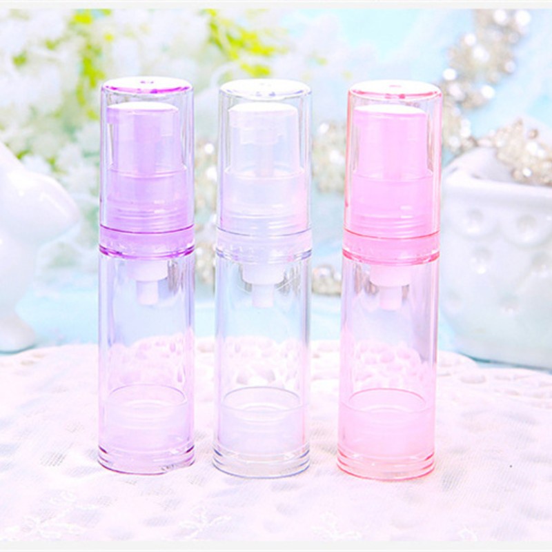 5/10/15ml Portable Empty Airless Pump Plastic Bottles Vacuum Pressure ...