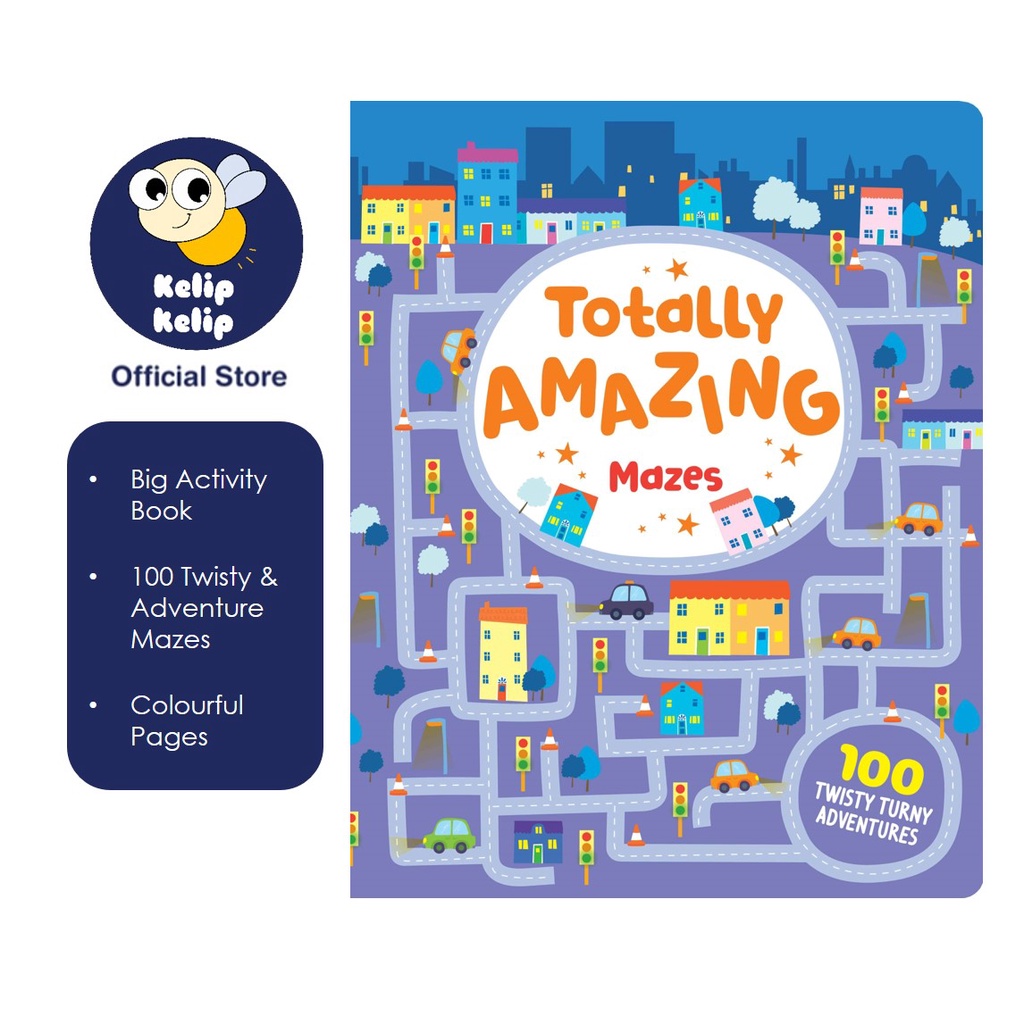 Totally Amazing Mazes (128 Pgs) Big Activity Book For Kids To Find ...