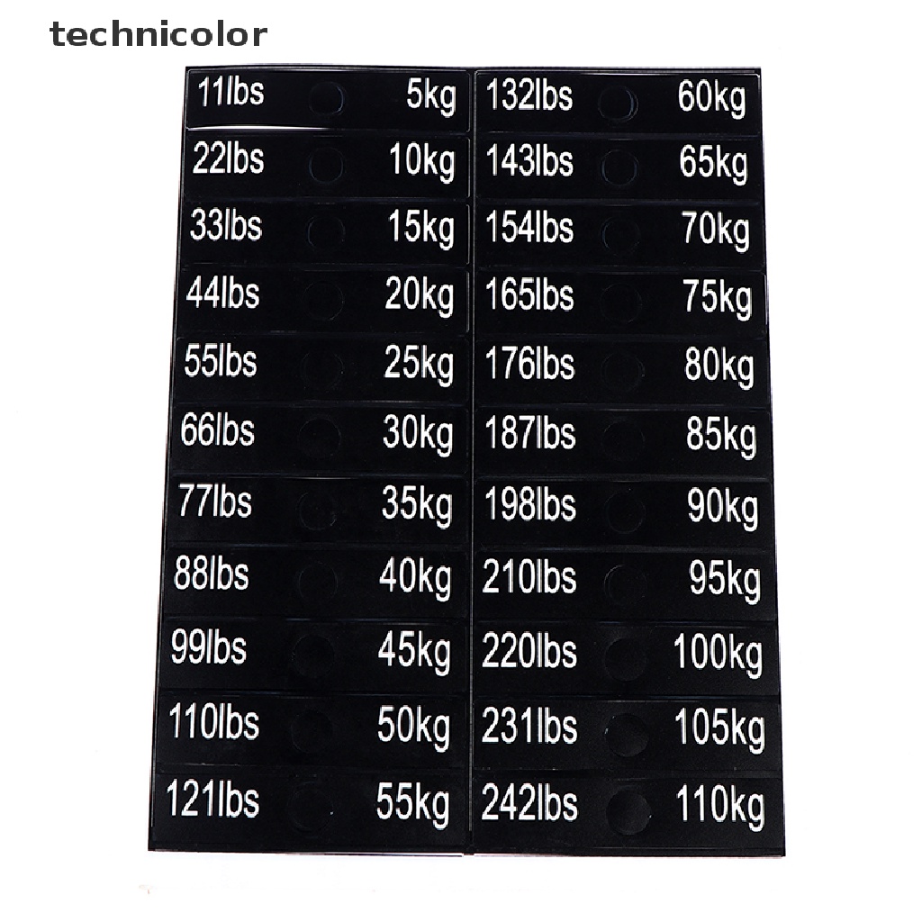 TCMY 1Sheet Gym Equipment Weight Sticker Labels Power Equipment Label ...