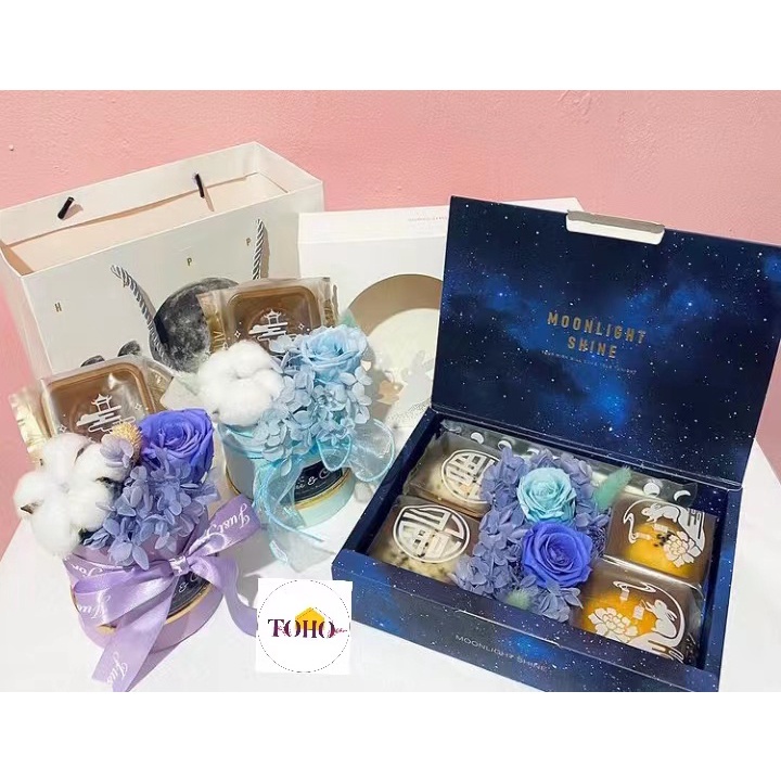 2025【6粒装 50-80g】Mooncake box/mooncake bag/galaxy/Luxury box/mid autumn ...