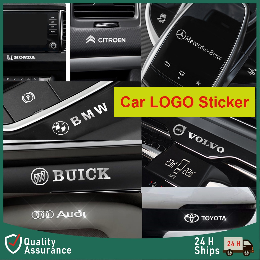 10pcs Car 3D Metal Logo Sticker Car Logo Creative Metal Decoration ...