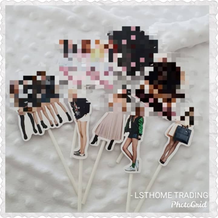 [READY STOCK] "BLACK PINK" & "BTS" Set Cake Topper Decoration Patung ...