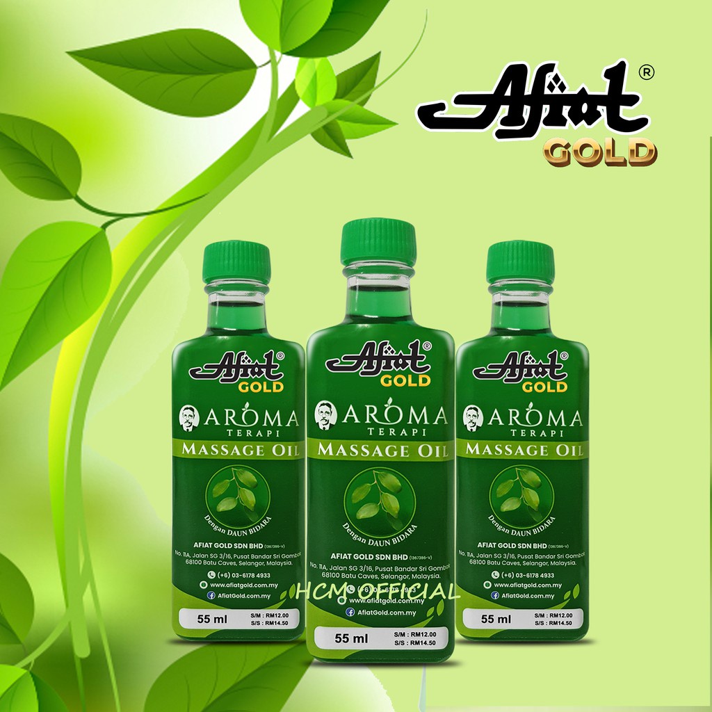 ORIGINAL HQ MINYAK AROMA TERAPI AFIAT GOLD ANGIN MASSAGE OIL | Shopee ...