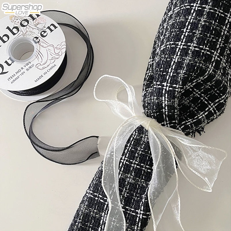 INS Fishtail Ribbon Flower Cake Packaging Ribbons Bouquet DIY Wrapping ...