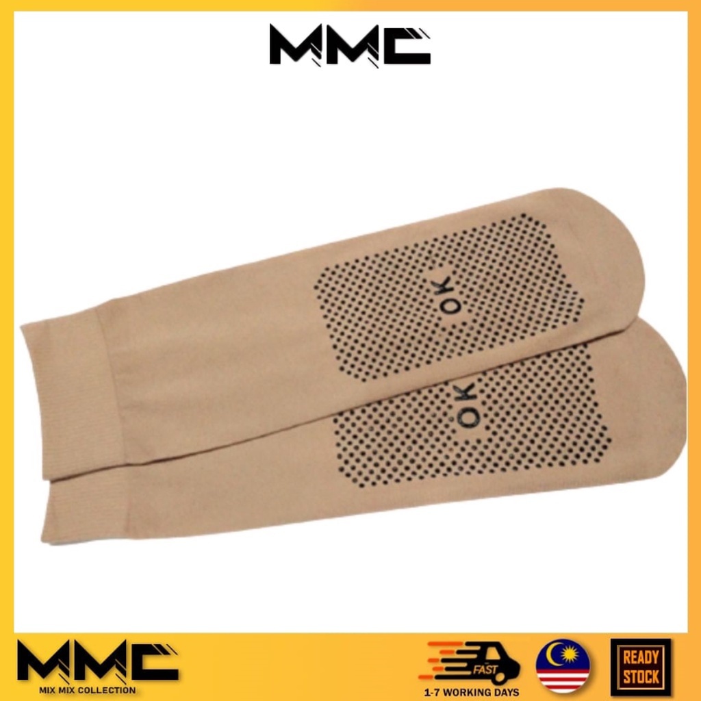MMC_Ready Stock 1 Pair Muslimah Stokin 100% Brand New Anti Slip Women ...