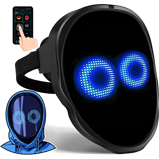 Bluetooth LED mask Luminous Sichuan Drama Gesture Face-Changing mask Boywithuke shining mask ...