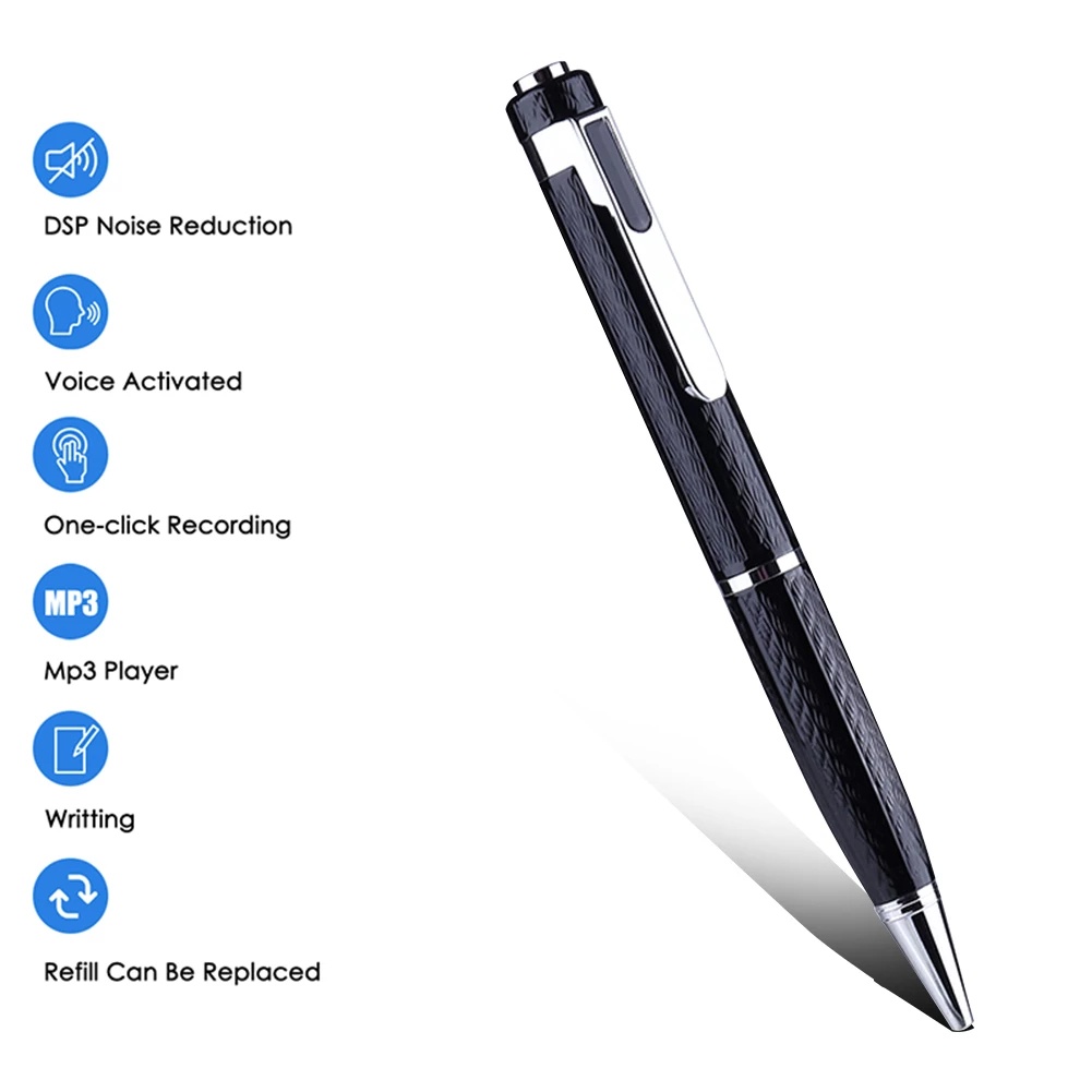 Digital Voice Recorder Pen Professional Audio Sound Recording activated ...