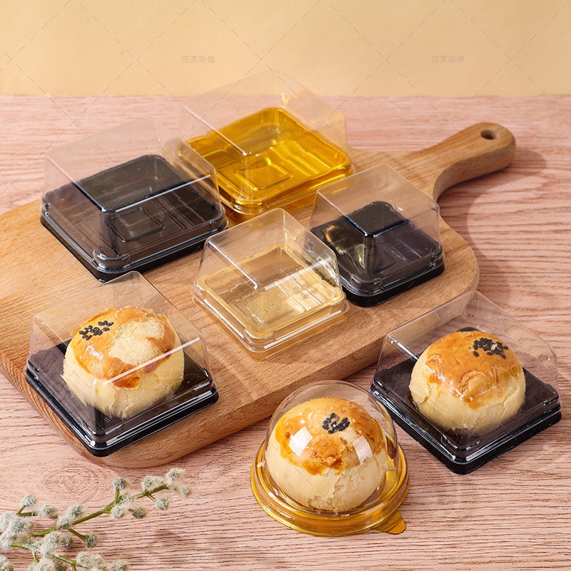 [25PCS] 50g 80g 100g Mooncake Tray Shanghai Moon Cake Case Box 塑料月饼吸塑盒 ...