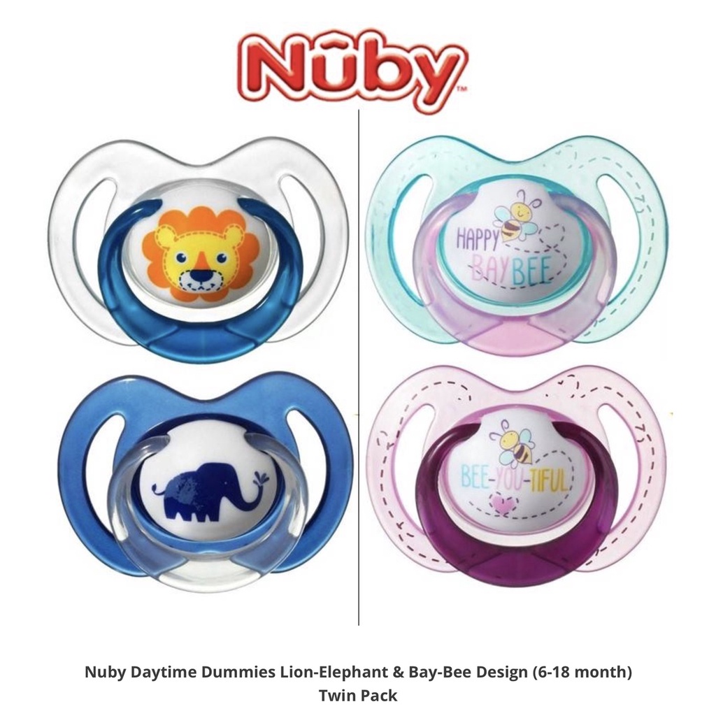 Nuby Daytime Dummies Design (Twin Pack) | Shopee Malaysia