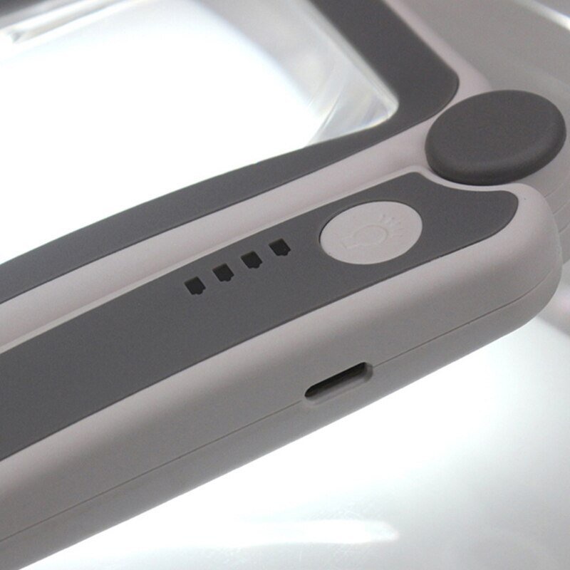 LOCAL STOCK 4X Magnifying Glass with LED Light Rechargeable Kanta ...