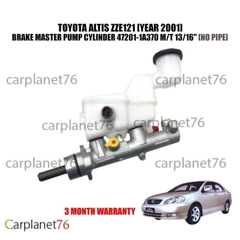 TOYOTA ALTIS ZZE121 [YEAR 2001] BRAKE MASTER PUMP CYLINDER 47201-1A370 ...