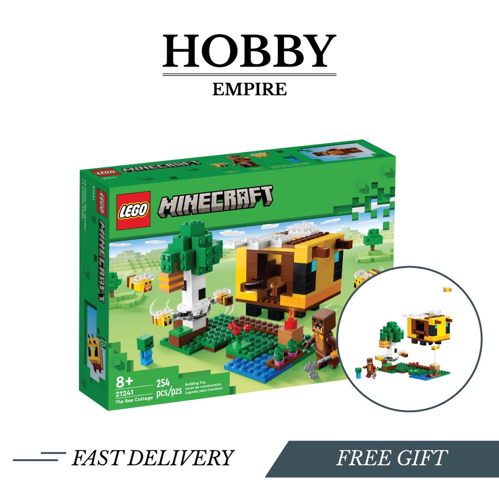 LEGO Minecraft 21241 The Bee Cottage *Original LEGO + Extra Bubble Wrap ...