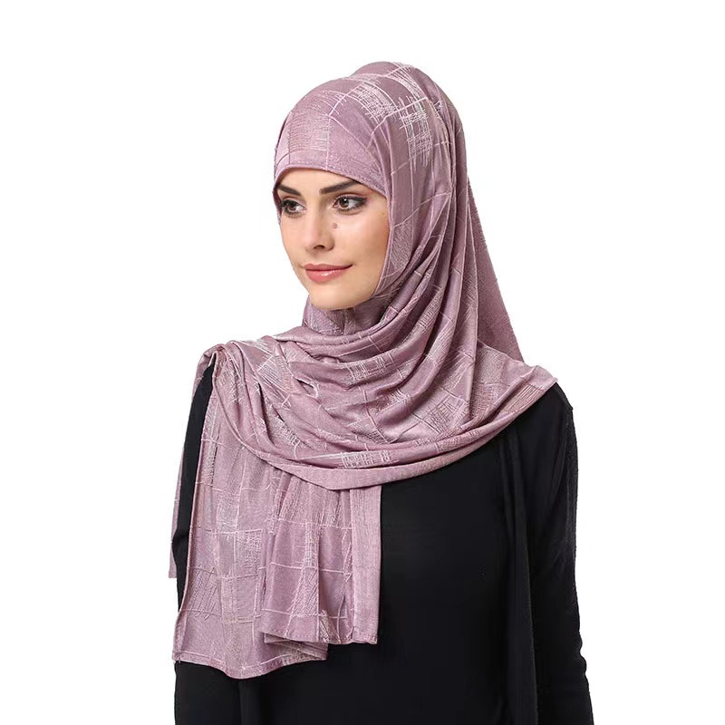 Dubai Silk Stretchy HIjab Shawl // Stretch Jersey Hijab Shawl | Shopee ...