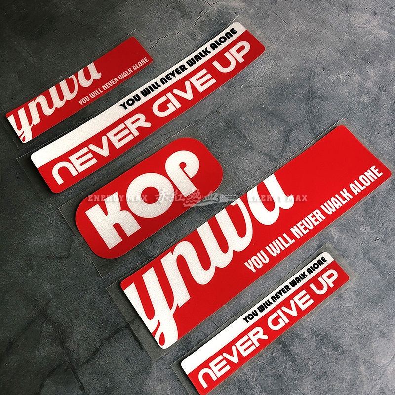 Premier League Football Team Club Car Sticker Liverpool KOP Reflective ...