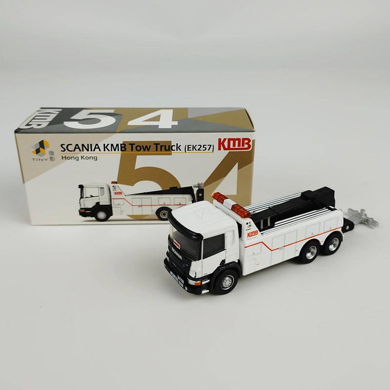 New Tiny 54 Hong Kong KMB Scania Tow Truck 1/110 Diecast Model 012646 ...