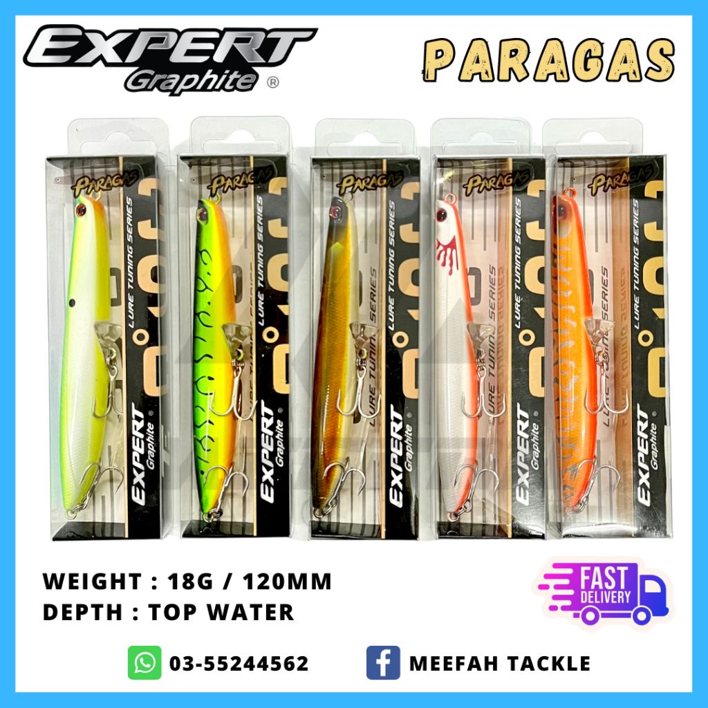 ( NEW ARRIVAL ) EXPERT GRAPHITE - Paragas PR120 Pencil Lure ( 18g ...