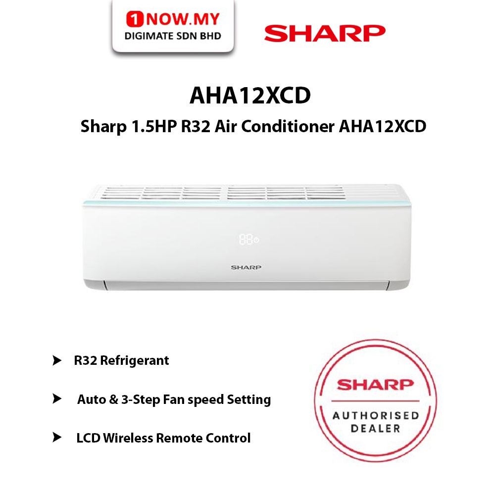 SHARP 1.5HP Air Conditioner AHA12XCD (Non Inverter R32) | Shopee Malaysia