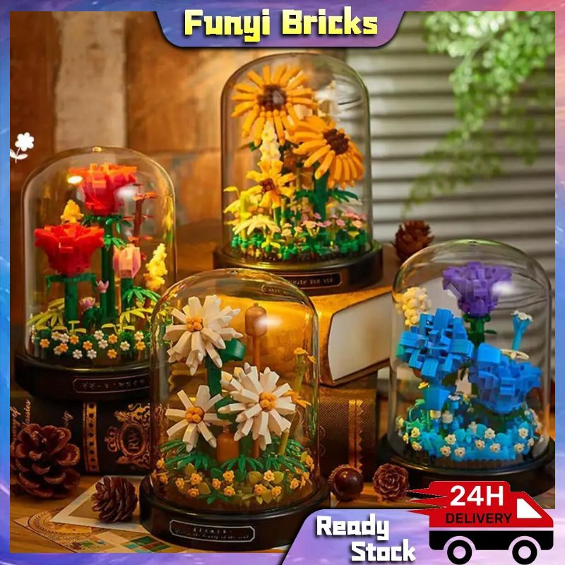 【Flash Sale READY STOCK IN MALAYSIA】Eternal Flower Buliding Block Toy ...