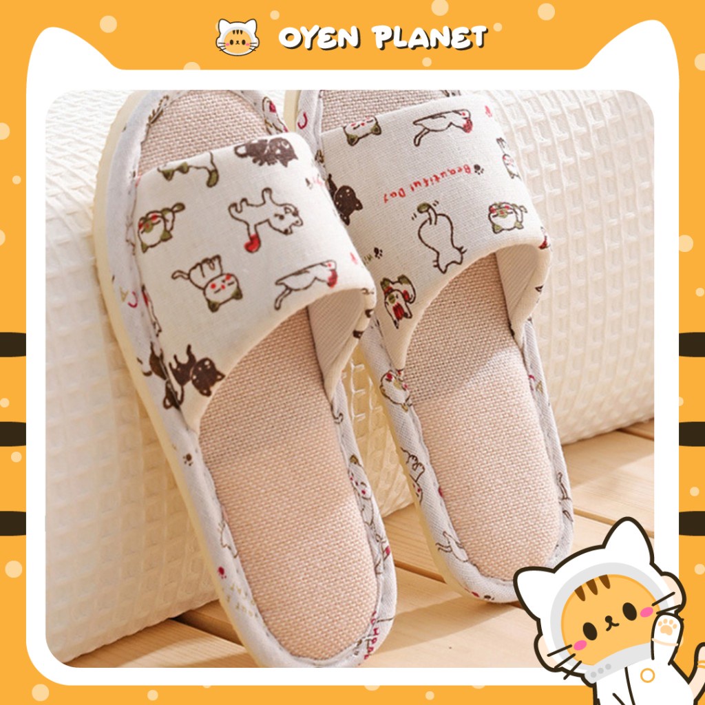 OYEN PLANET Cat Style Anti Slip Indoor Slipper Women Home Office Cute ...