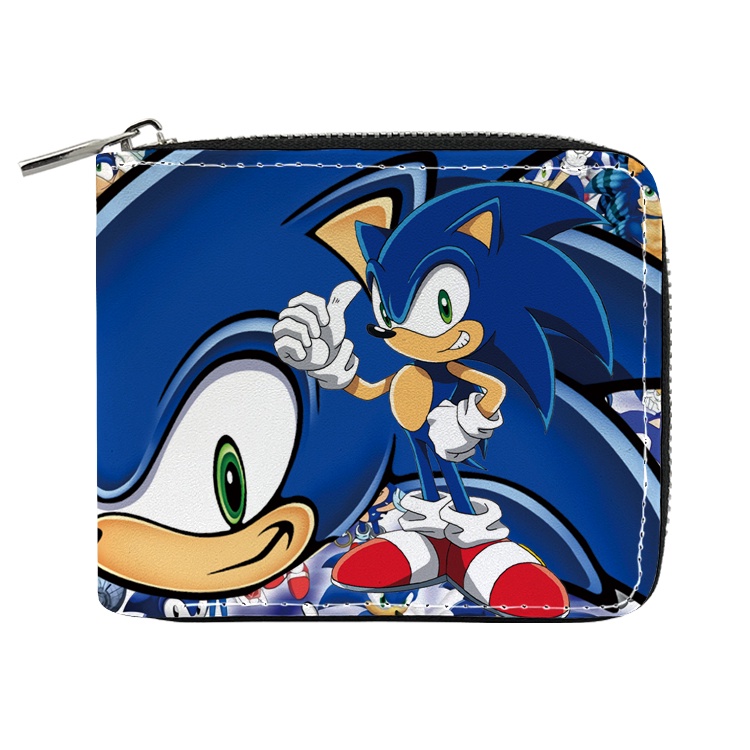 Sonic The Hedgehog Miles Prower Color Cartoon Coin Purse Pu Leather ...