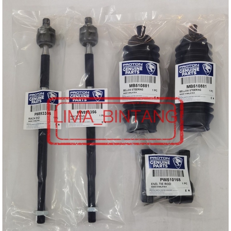 (1 SET) Tie Rod End+Rack End+Steering Boot Cover (PROTON) Proton ...
