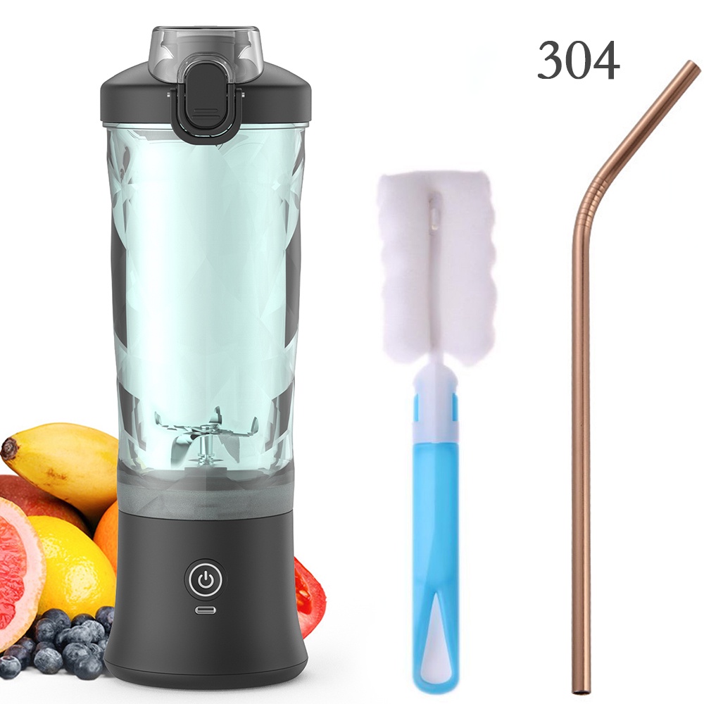 600ML Blendjet Juicer Portable Rechargeable Ice Crusher Fruit Mixers ...