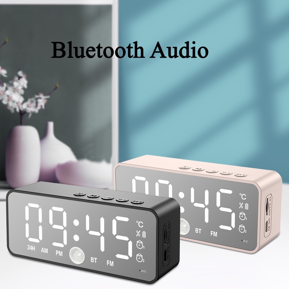 Bluetooth Speaker Clock Multifunction Mirror Alarm Clock High Quality ...