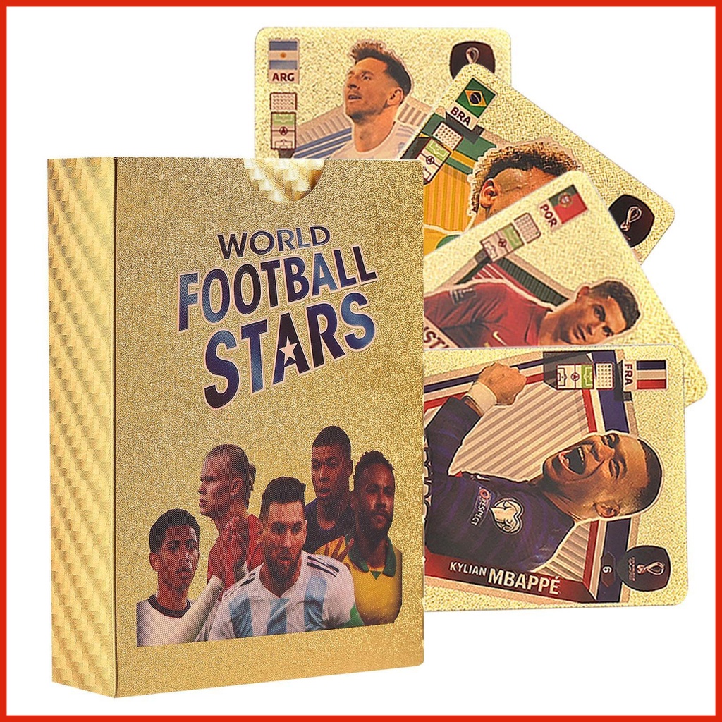 Football Player Stars Cards Football Player Fan Cards 50 Sheets ...