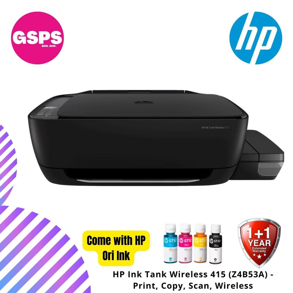 HP Ink Tank Wireless 415 (Z4B53A) - Print, Copy, Scan, Wireless ...